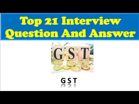 GST Interview Question and Answer - YouTube