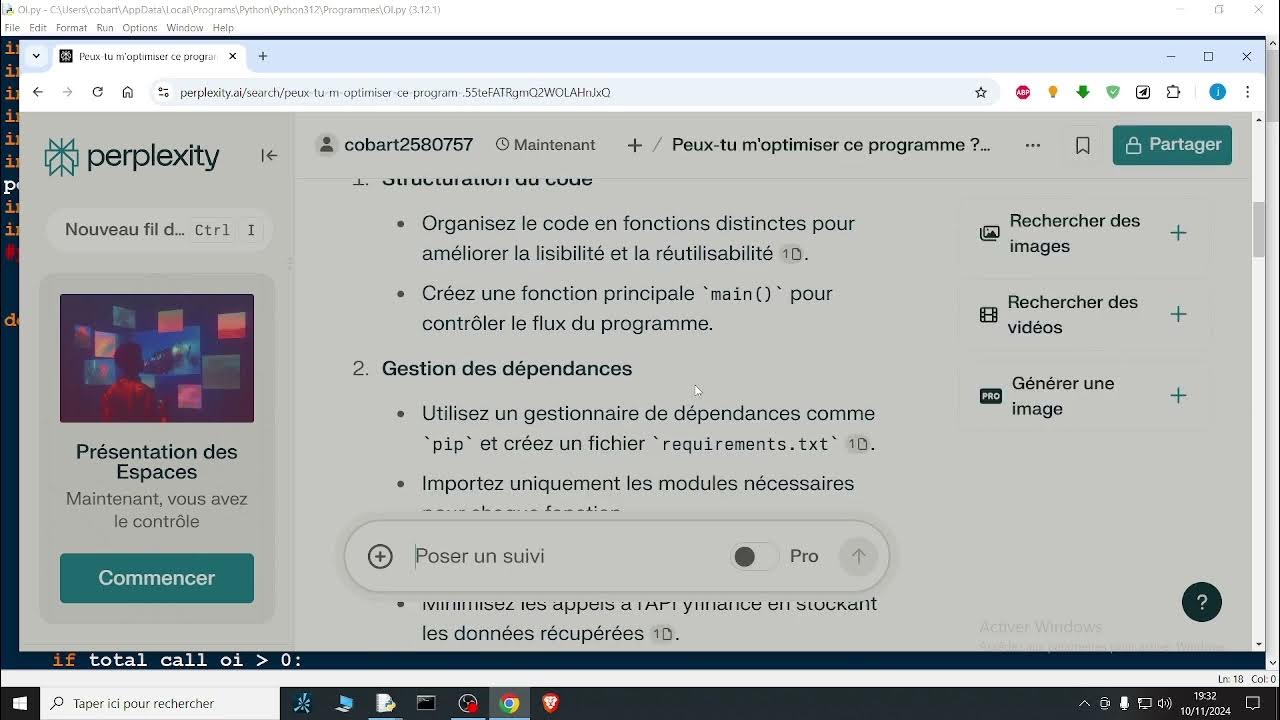 Automatisation avec programme python - Partie 3 - YouTube