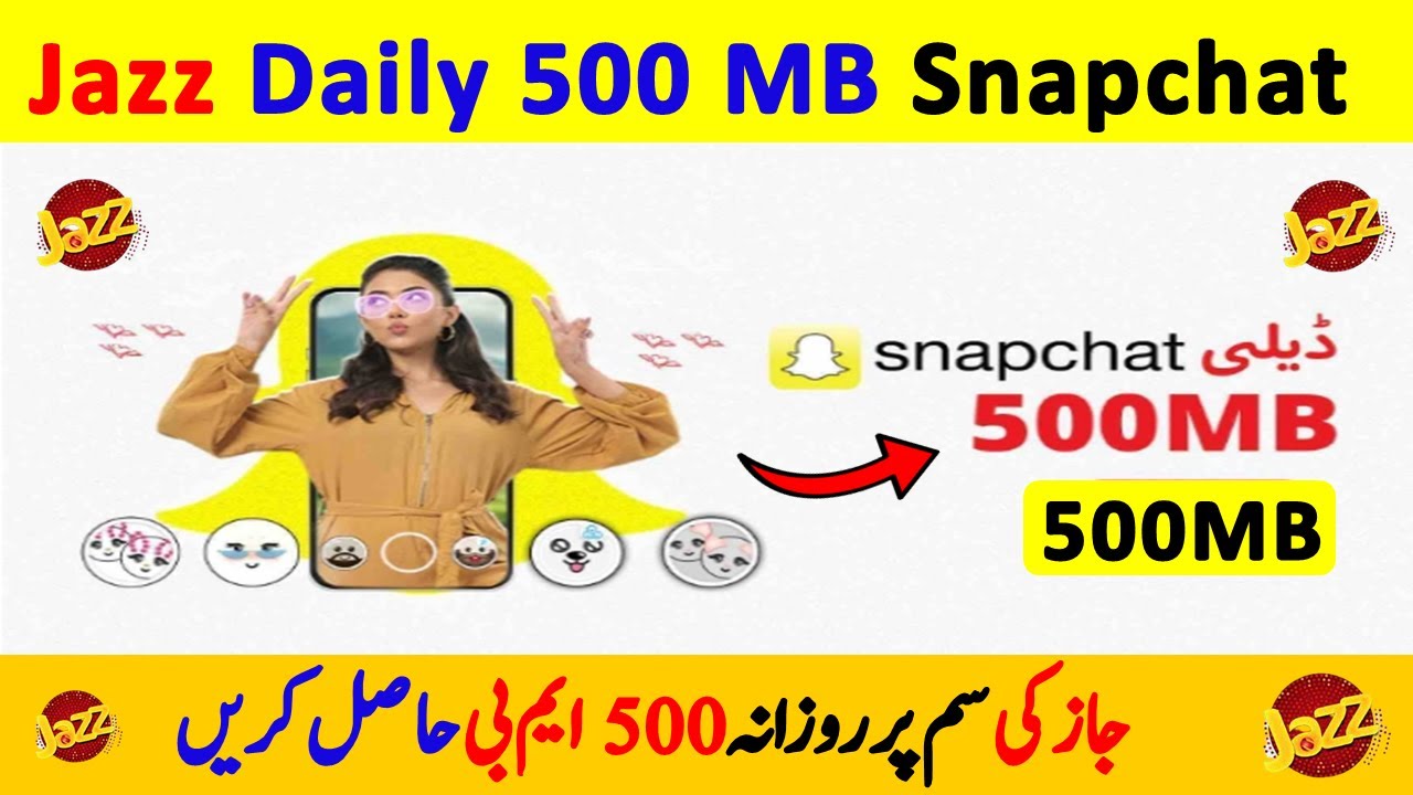 jazz 500mb daily snapchat offer 2023 || jazz snapchat package daily ...