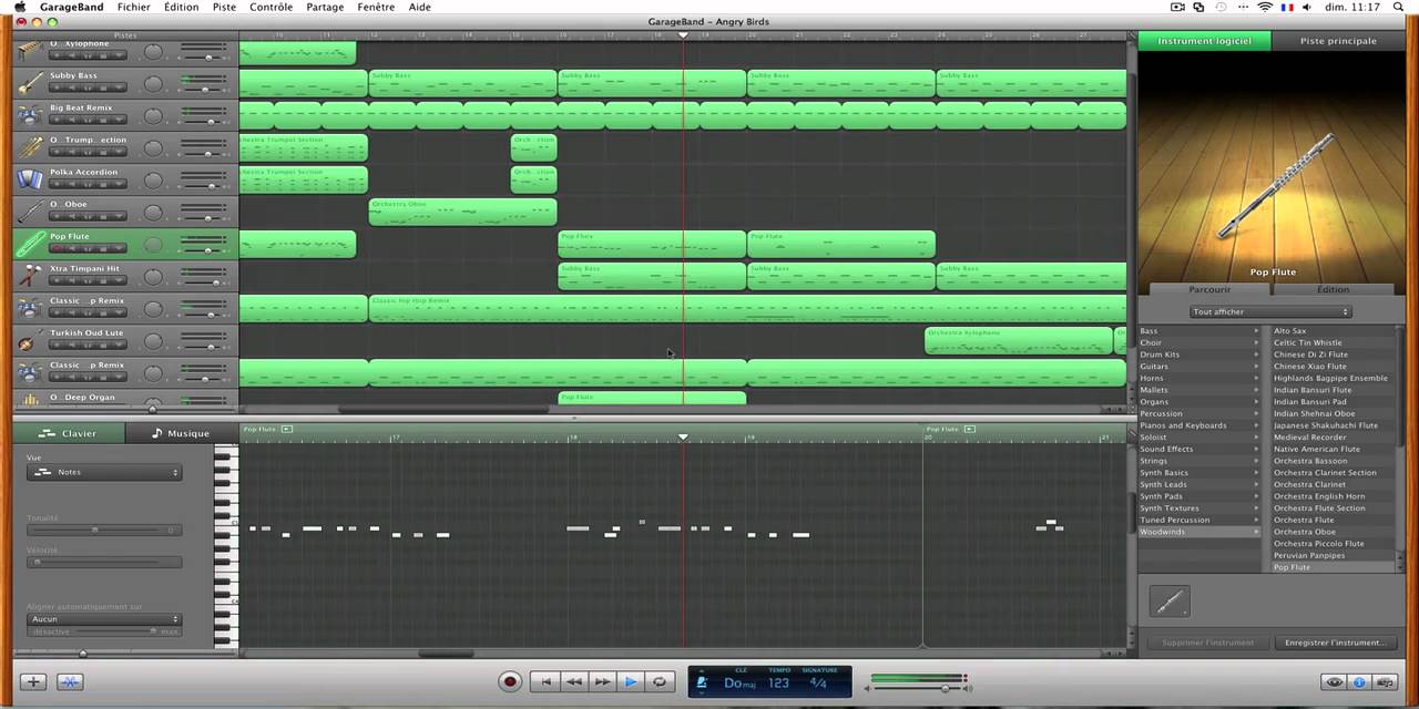 Angry Birds Theme song with Garage Band - YouTube