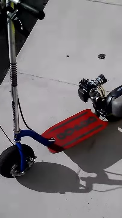 Go-ped Gsr cruiser start & walk around - YouTube