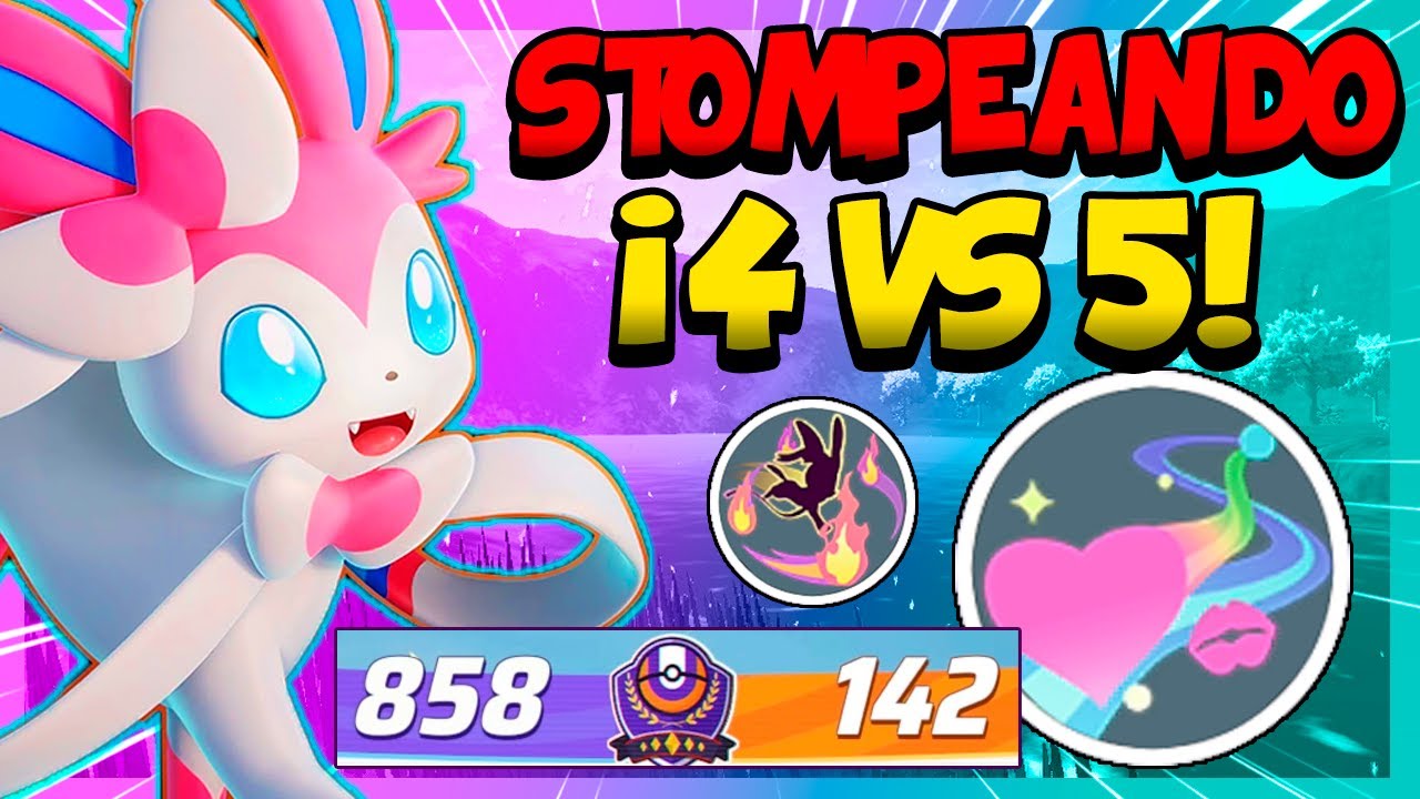 !CURÁNDONOS COMO LOCOS Y JUGANDO CON UN AFK! | POKEMON UNITE SYLVEON ...