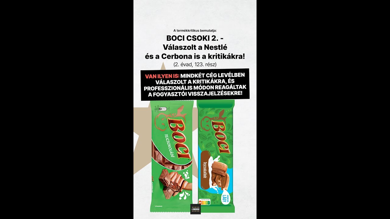 2. évad, 123. rész: BOCI CSOKI 2. - Válaszolt a Nestlé és a Cerbona is ...