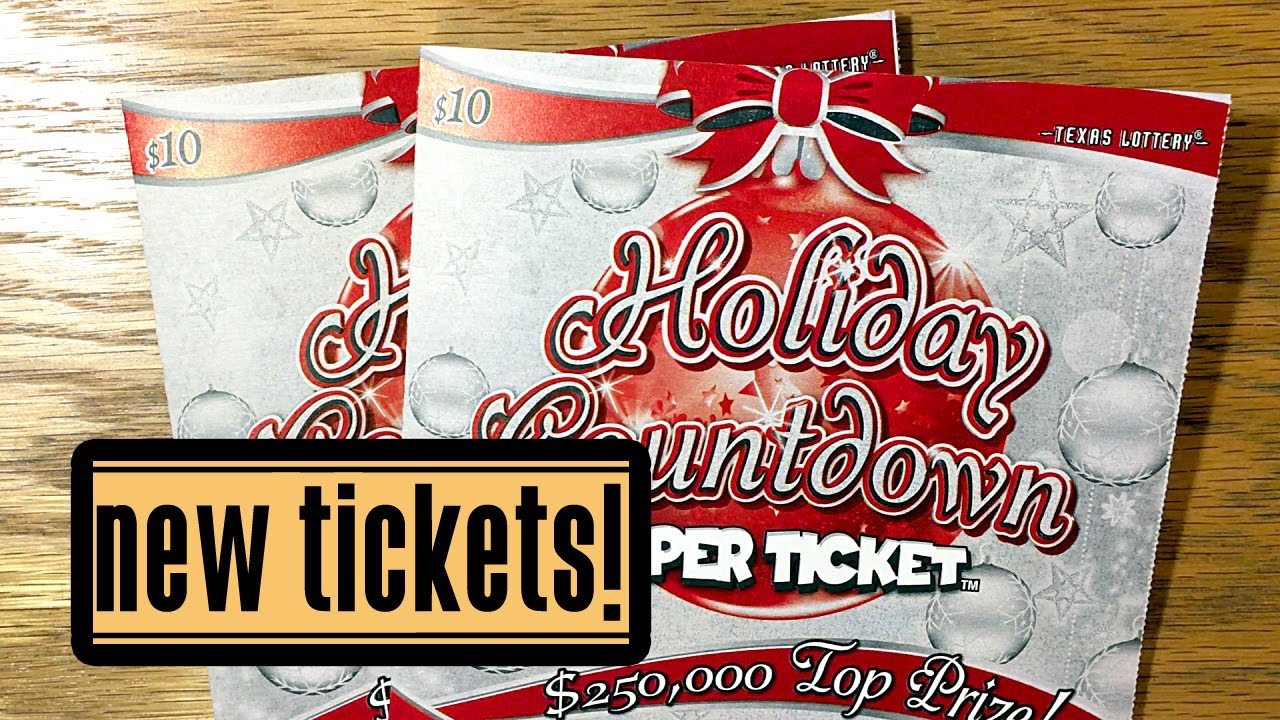 New Tickets! 2X $10 Holiday Countdown Super Ticket - Texas Lottery ...