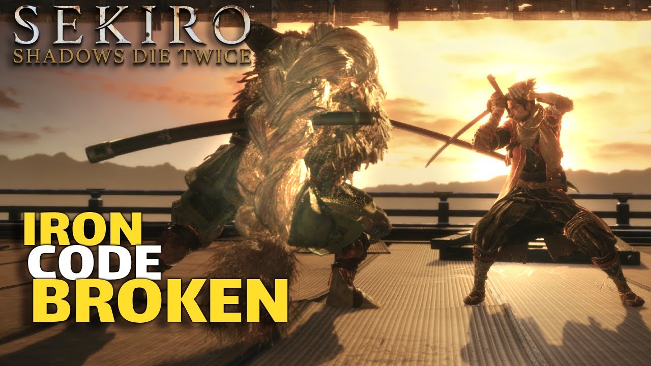 Decent Wolf Breaks Iron Code In Sekiro Shadows Die Twice - YouTube