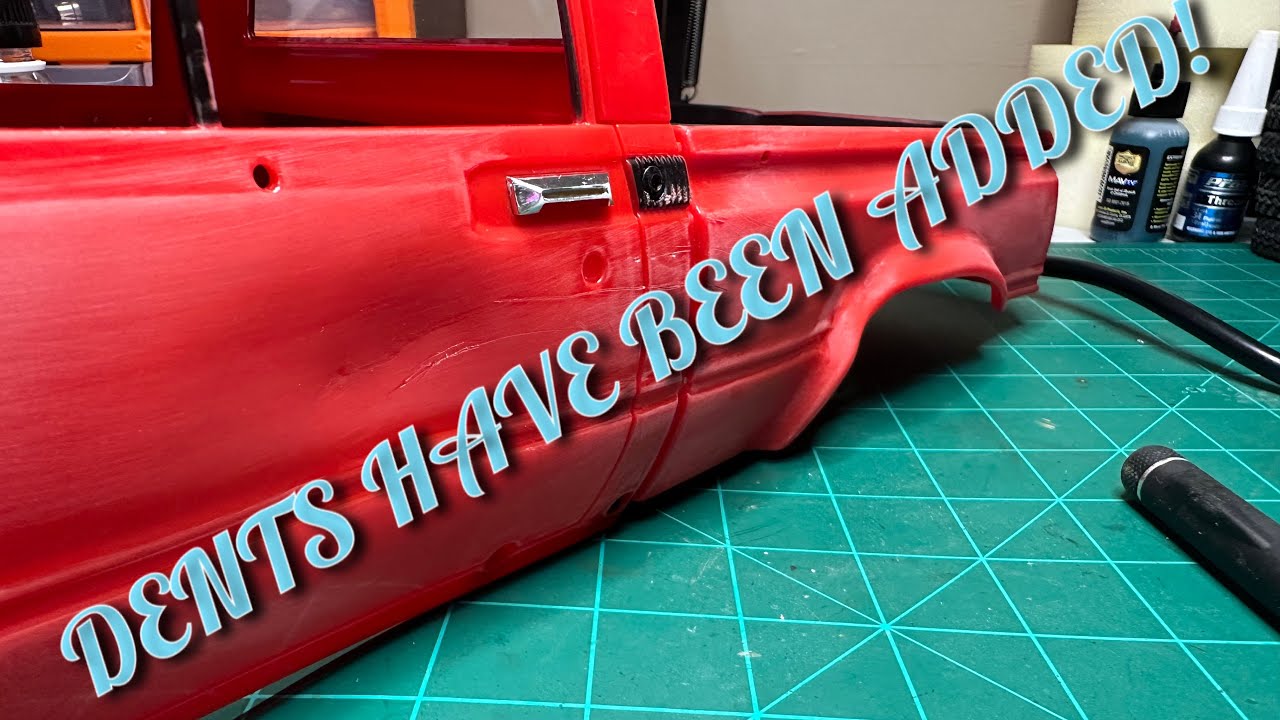 Part 2 of rc4wd tf2 build off. Putting scale dents in the hard body ...