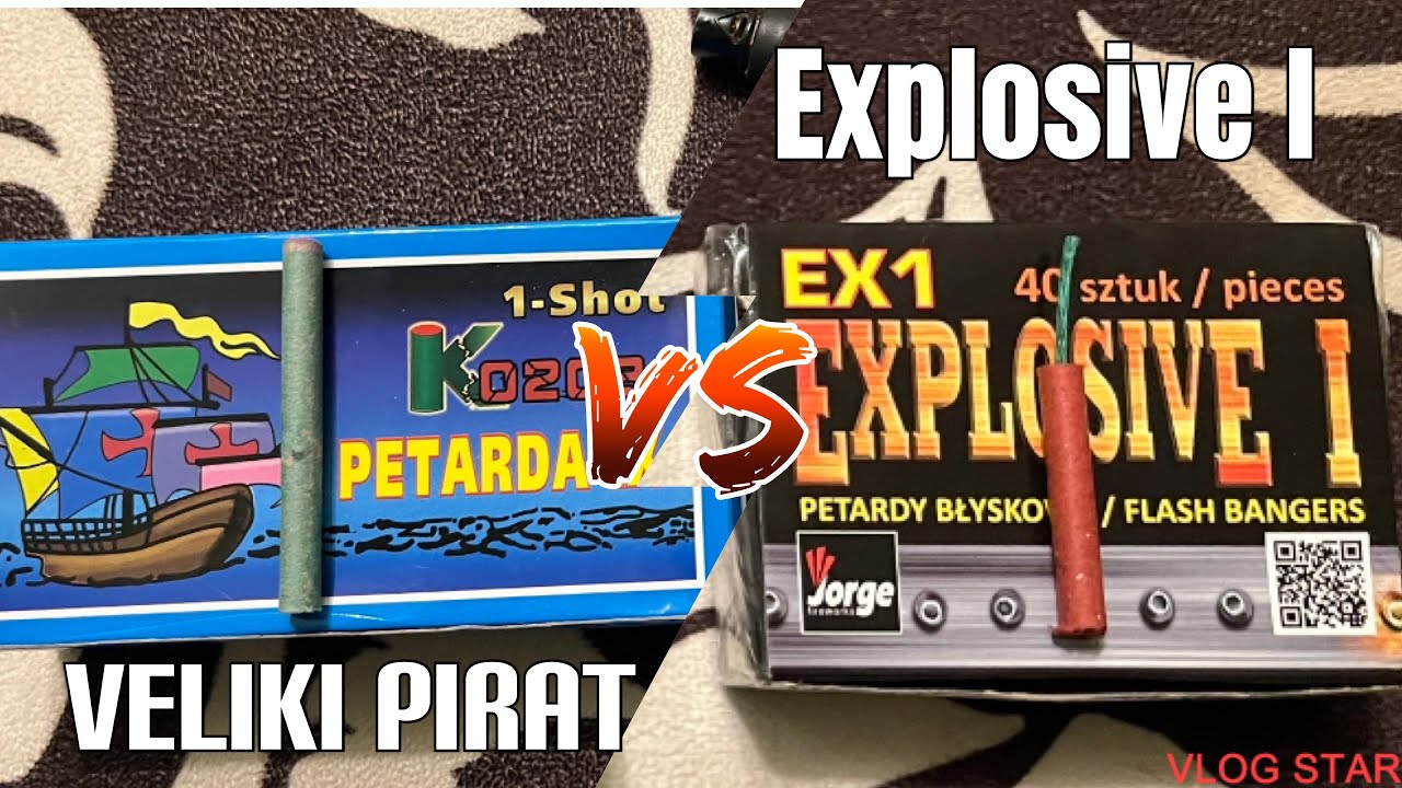 Test petardi #20 explosive 1 VS VELIKI PIRAT - YouTube