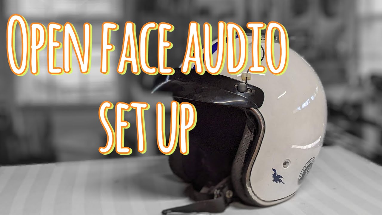 Easy Open-Face Helmet Audio Set-Up - YouTube