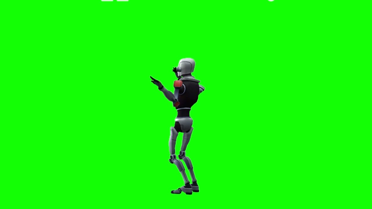 dancing robot green screen no copyright - YouTube