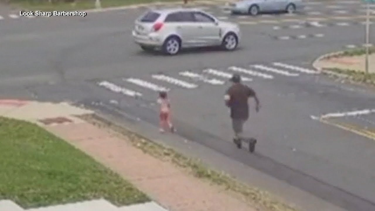 WATCH: Barbers jump into action to stop little girl running toward busy ...