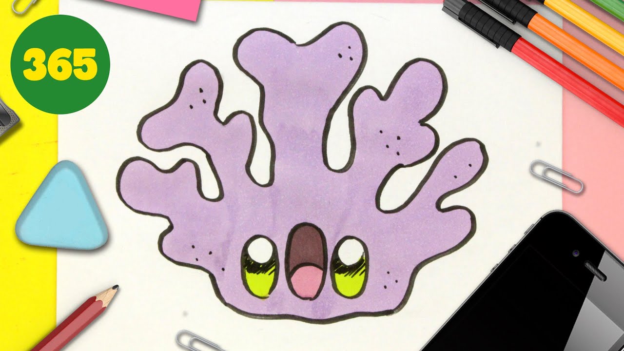 HOW TO DRAW A CUTE CORAL STEP BY STEP - YouTube