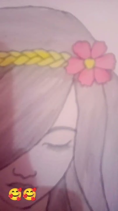 Drowing Pictures Easy Girl My First Drowing Please Saport Me🥺🥺 And Please Subscribe My