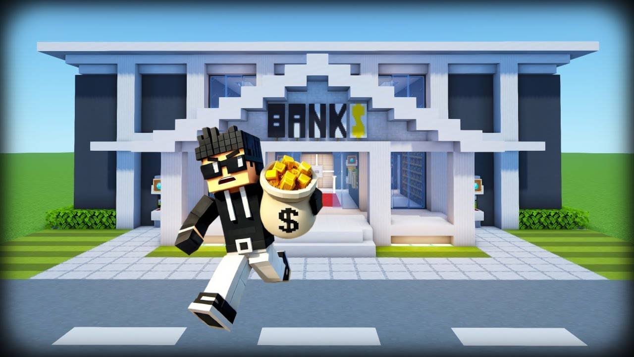 Bank robbery in MINECRAFT with Lester || @GameXnationOfficial - YouTube