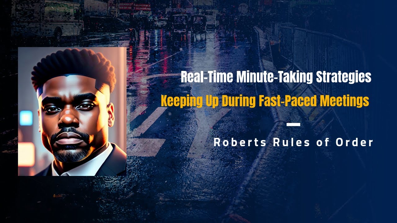 Real-Time Minute-Taking Strategies for Keeping Up During Fast-Paced ...
