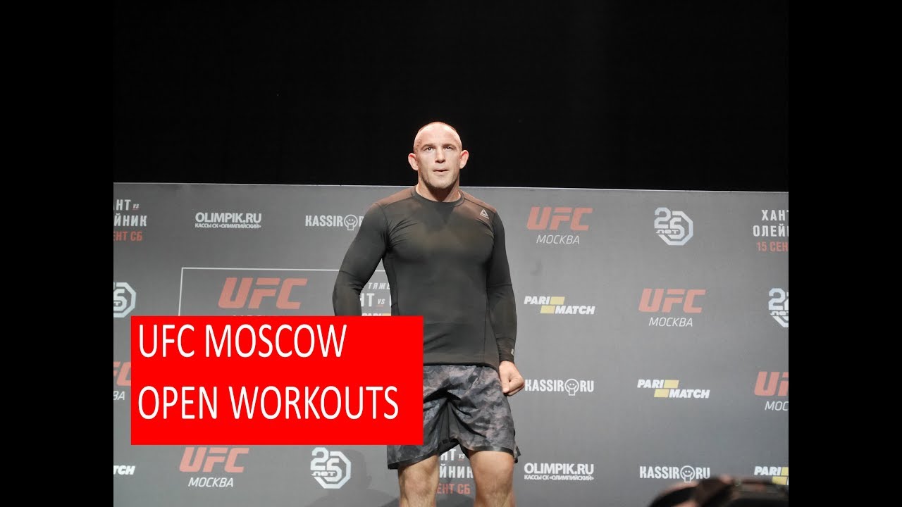 UFC MOSCOW: ALEKSEI OLEINIK OPEN WORKOUT - YouTube