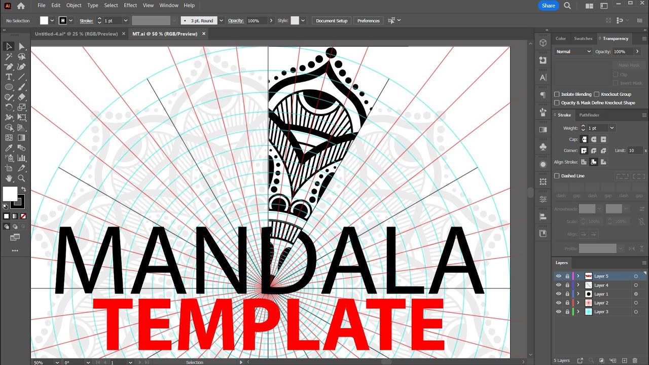 How to Create a Template for Circular Repeating Patterns in Adobe ...