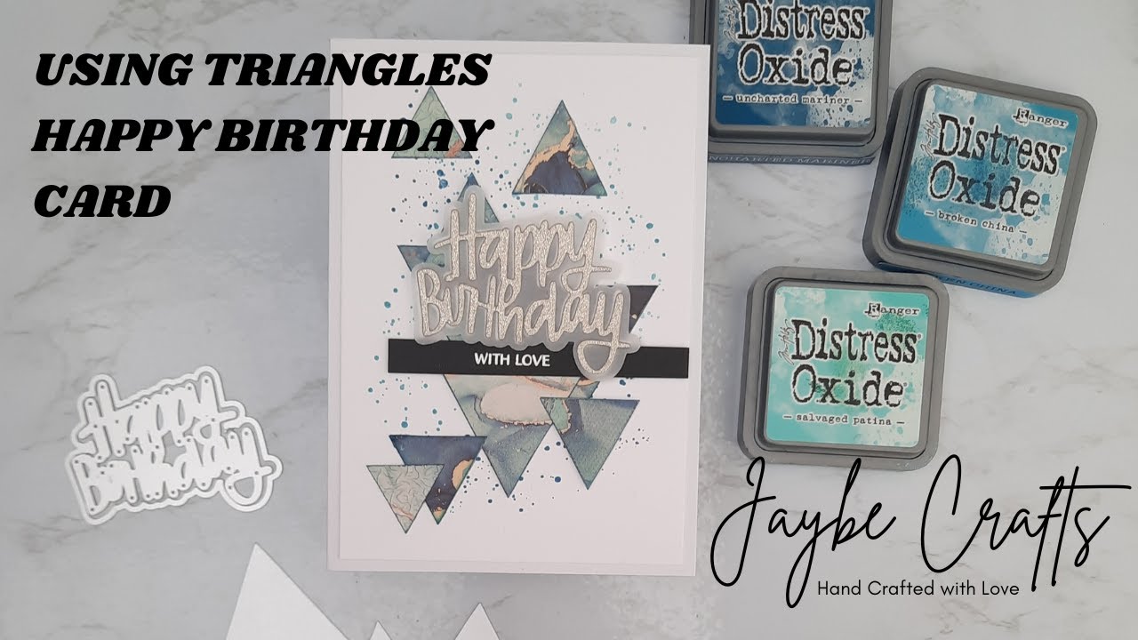 GEOMETRIC TRIANGLES - Happy Birthday Card - YouTube