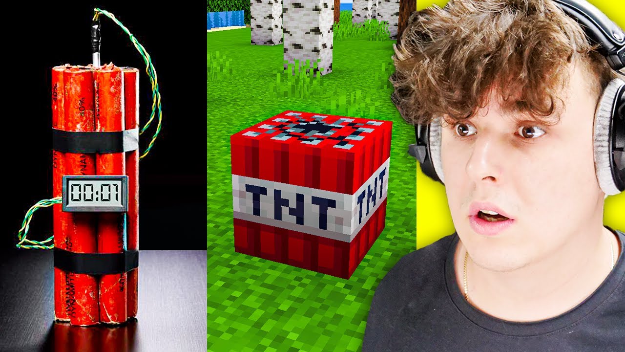 BLOKI z MINECRAFT ISTNIEJĄCE w PRAWDZIWYM ŻYCIU 🧨! - YouTube