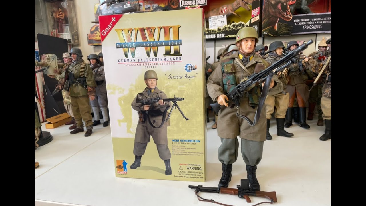1/6 figure WWII Dragon Gustav Bayer German Fallschirmjager Monte ...