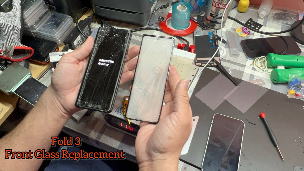 Samsung Fold 3 Front Broken Display Glass Replacement | How To Change ...