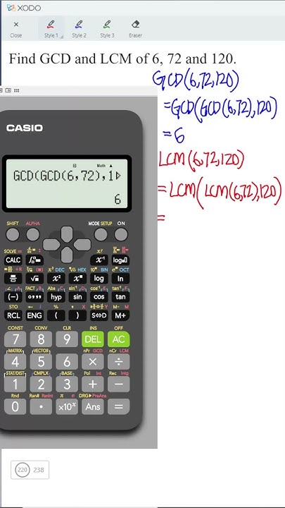 Find GCD and LCM of 3 numbers by using fx-570VN calculator - YouTube