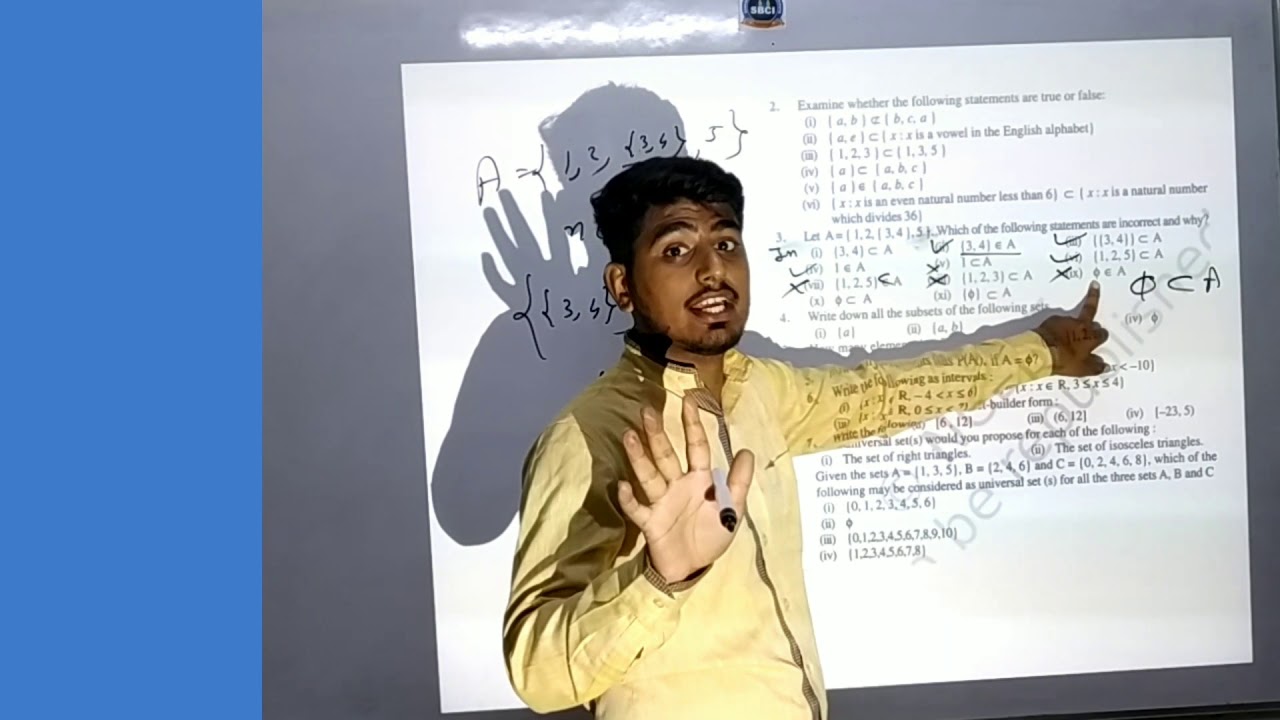 Lecture-5 || SETS (Exercise-1.3) || Std-11|| English medium || Maths ...