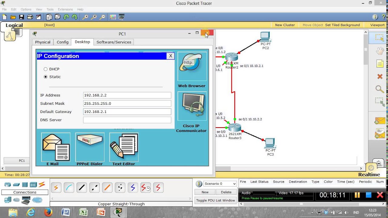Ospf Configuration In Cisco Packet Tracer Youtube