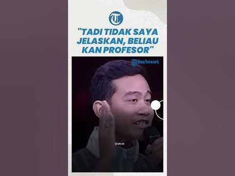 Alasan Gibran Tak Mau Jelaskan Istilah Asing Green Inflation ke Mahfud MD: Beliau kan Profesor ...