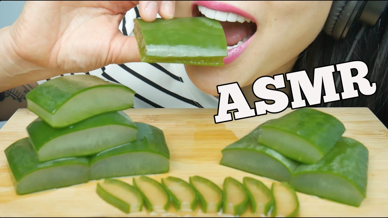 ASMR ALOE VERA + Wild Berry Part 2 (RELAXING EATING SOUNDS) NO TALKING ...