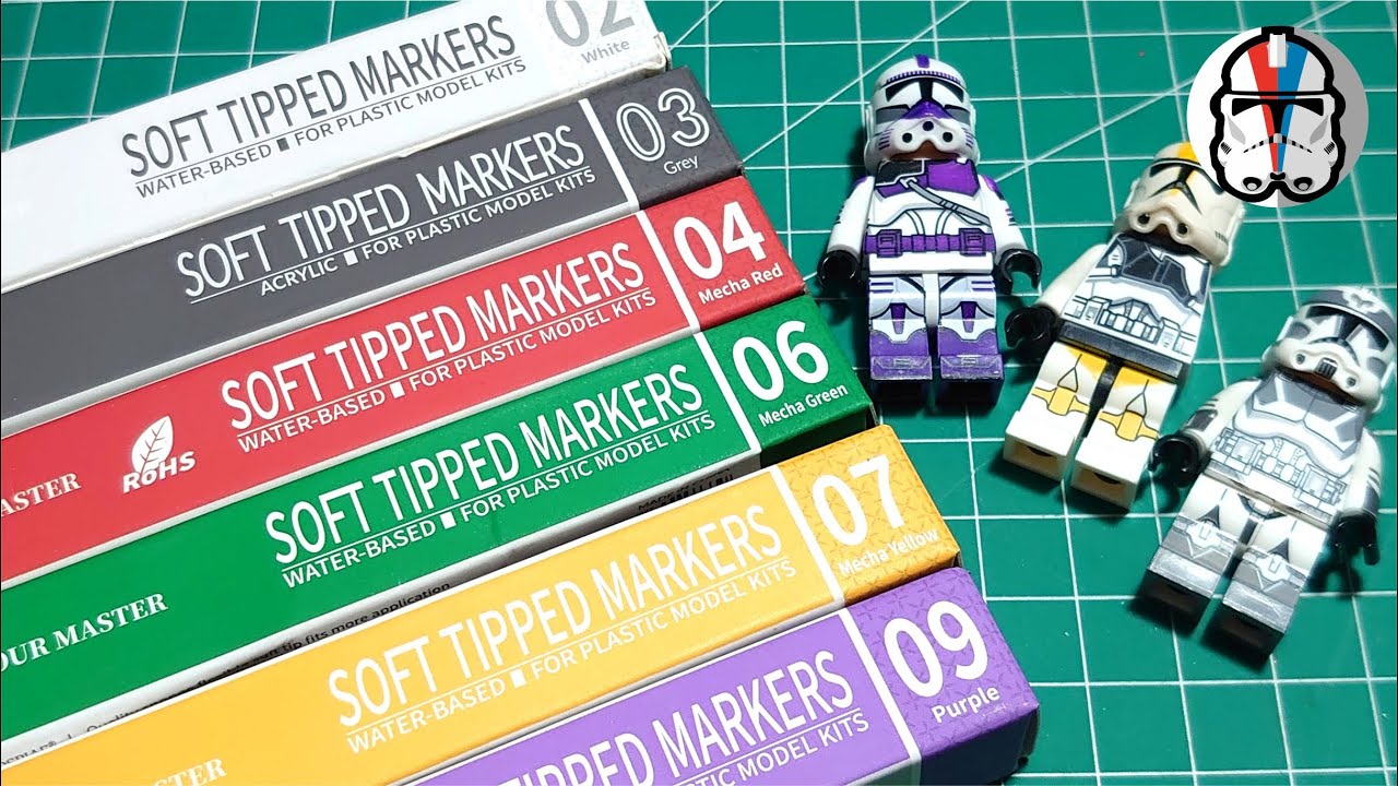 DSPIAE Markers for Lego Minifigures?! a Soft Tipped Markers for Model ...