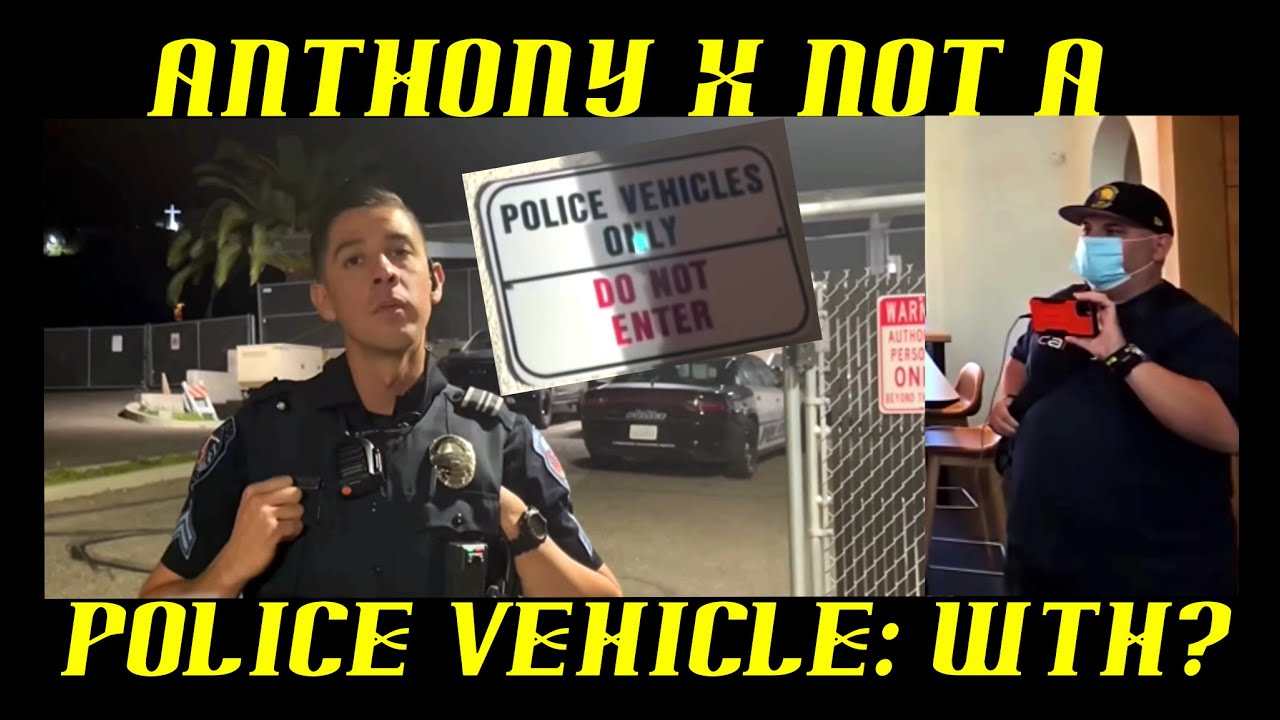Frauditor Anthony X Is NOT Trespassing ~ He's NOT a Police Vehicle ...