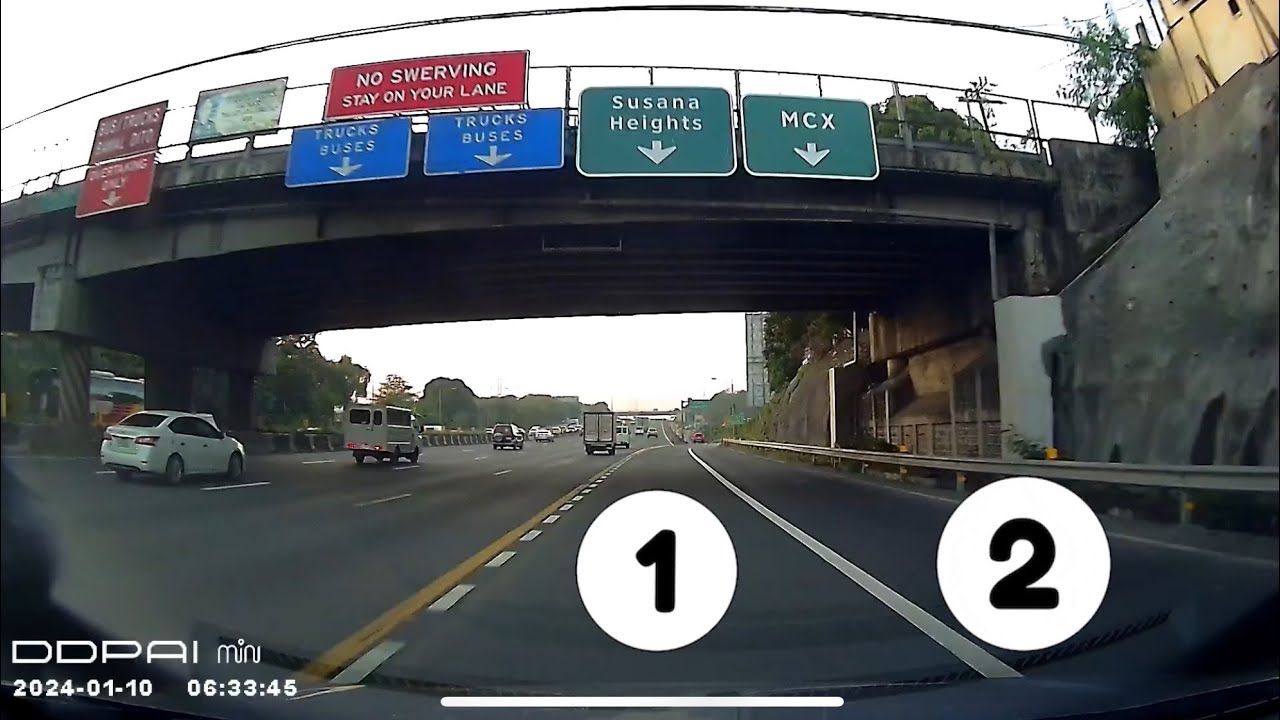 Susana-MCX SLEX Southbound Exit two lanes na - YouTube