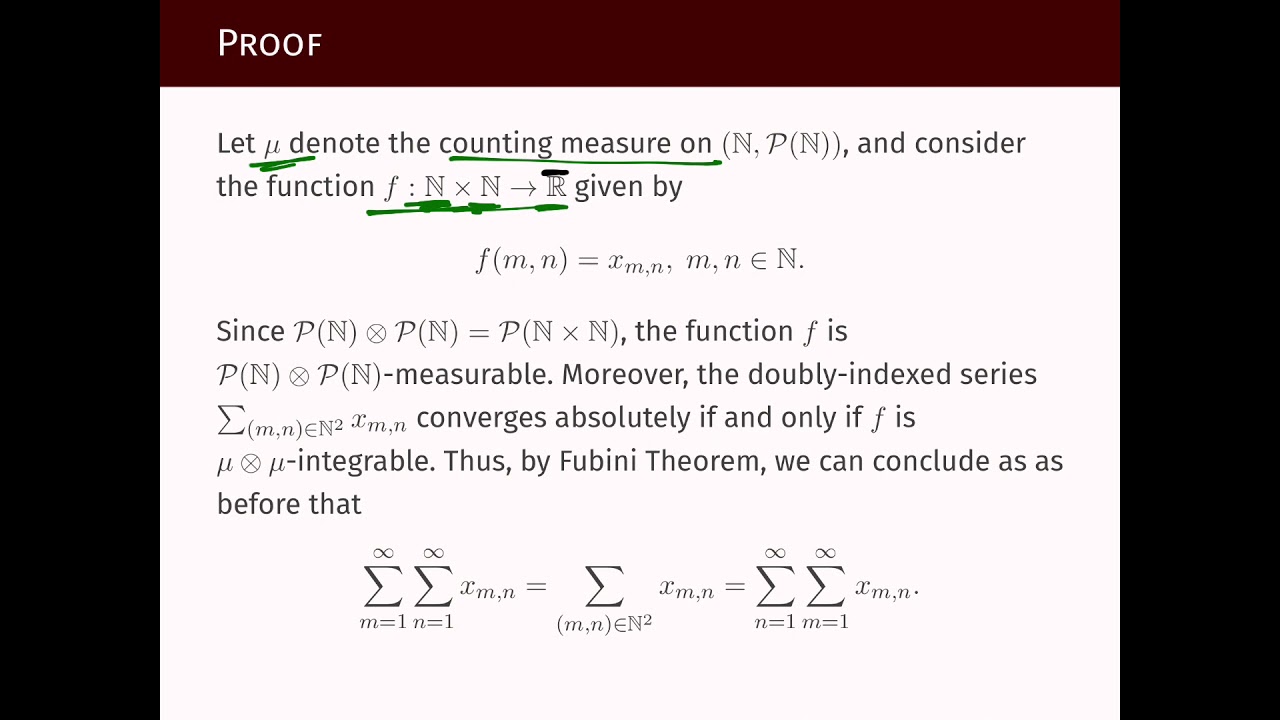 ST342 074 Applications of Fubini and Tonelli Theorems 3 of 3 - YouTube