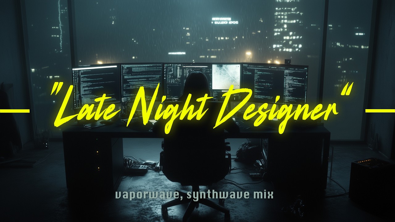 Vaporwave for Late Night Designers 2025 🌆 | 1 Hour of Chill Synthwave ...