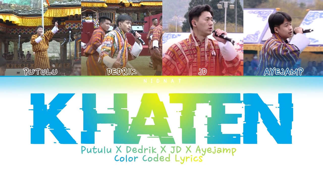 Khaten - ‎JD × Putulu × Dedrik × @ayejamp (color coded lyrics) - YouTube