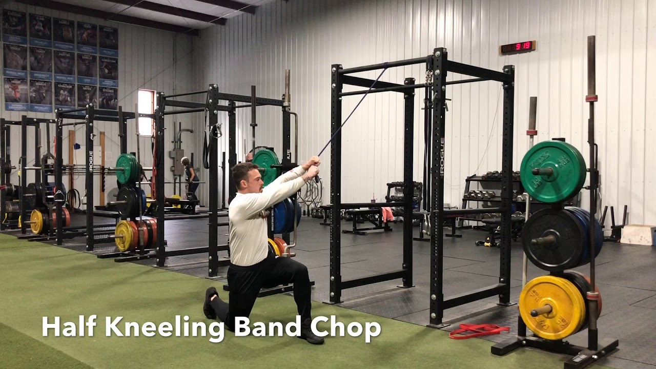 Half Kneeling Band Chop - YouTube