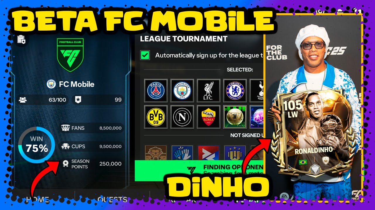 Beta FC Mobile, cuándo sale, cómo y dónde se instala, confirmado Dinho ...