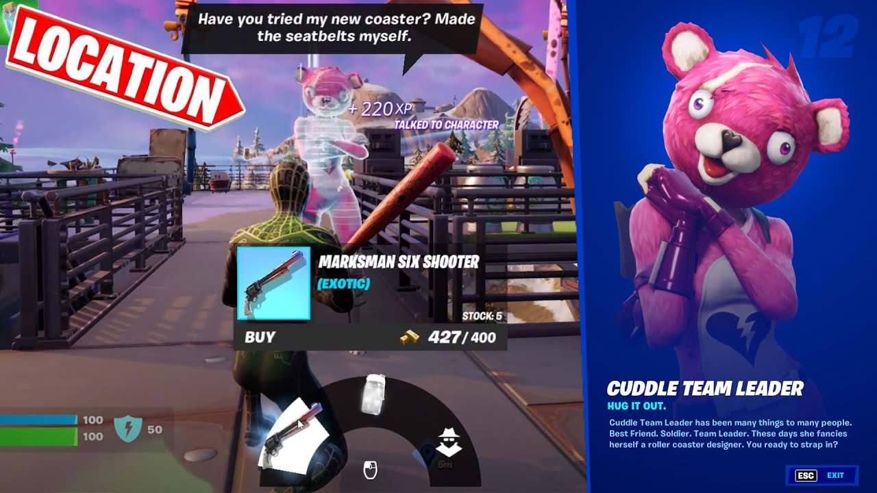 Cuddle Team Leader Location // Fortnite Chapter 3 Season 3 - Vibin ...