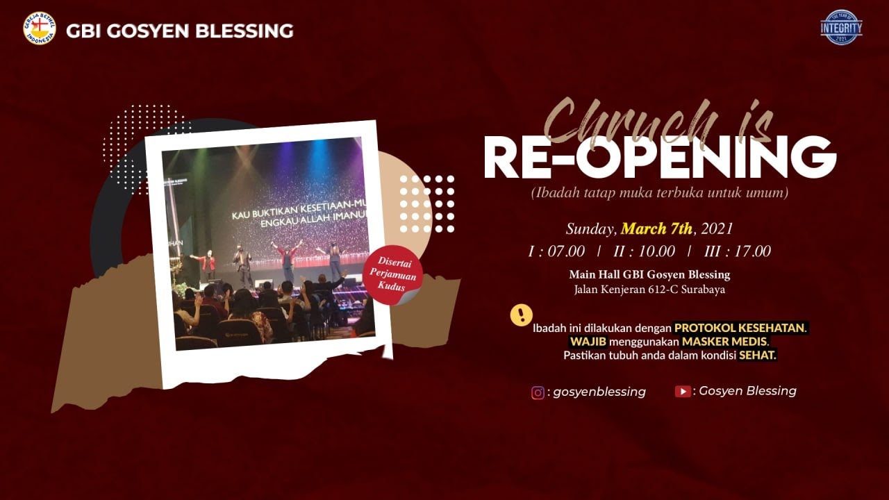 Ibadah Raya I Gosyen Blessing, 7 Maret 2021 || Pdt. Ronald Daniel - YouTube