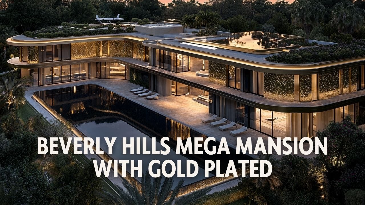 Inside a $100M Beverly Hills Mega Mansion with Gold Plated Luxury ...