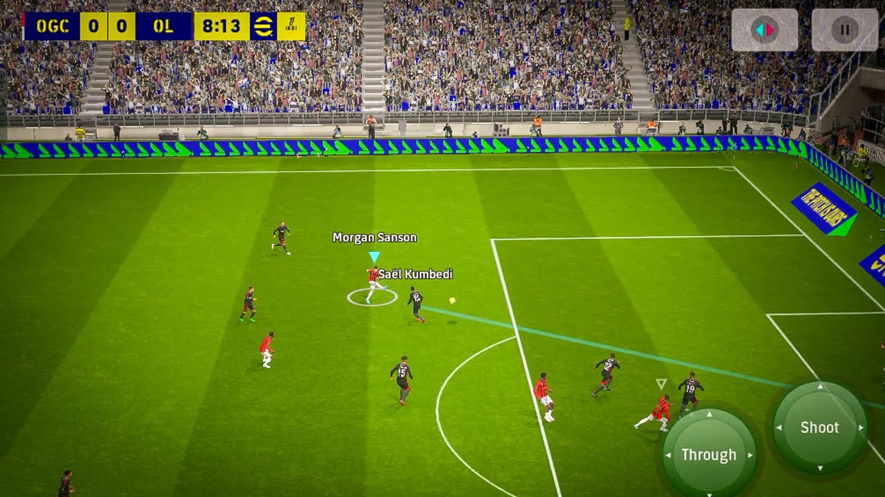 Nice vs Lyon Ligue One Match eFootball Mobile 25 - YouTube