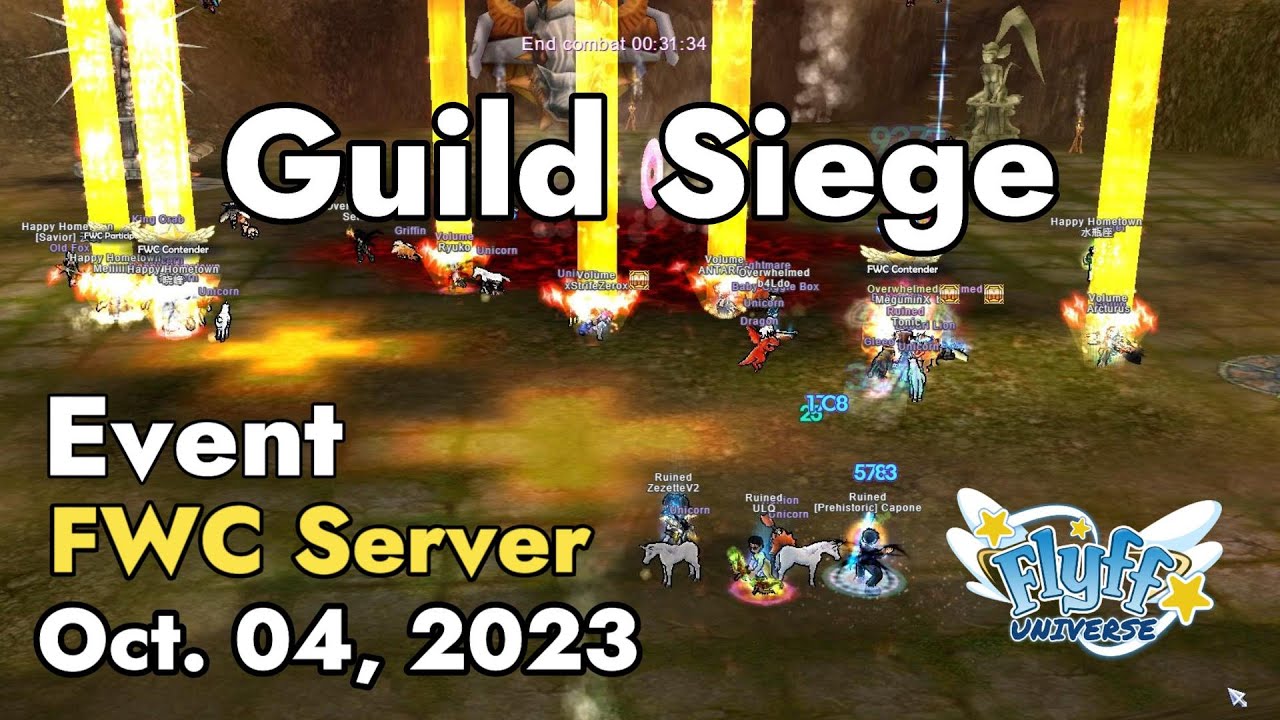 Guild Siege (Flyff World Championship) October 04, 2023 | Flyff ...