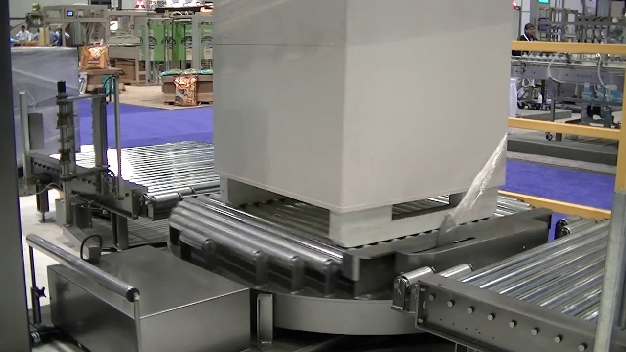 Cousins Packaging - 3300 CTA automatic stretch wrapper - Pantero - YouTube