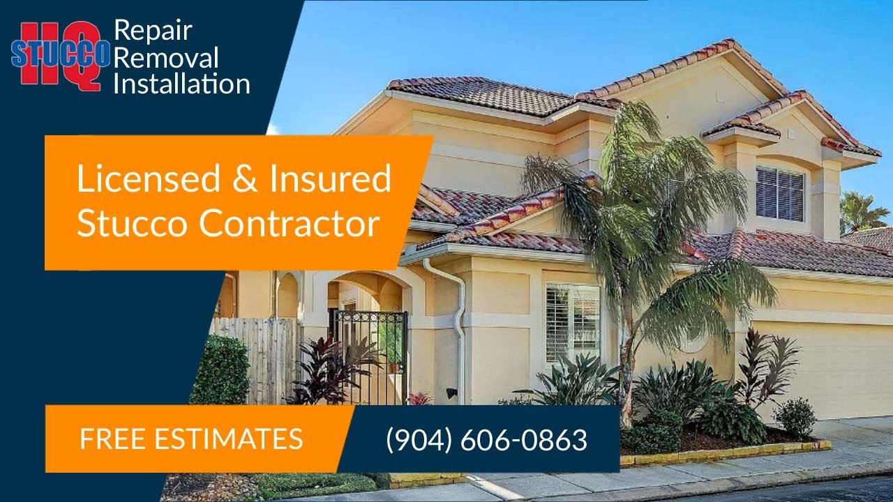 Stucco Repair St Augustine FL | Free Quotes (904) 606-0863 - YouTube