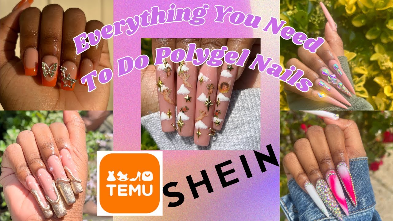 EVERYTHING YOU NEED TO DO POLYGEL NAILS FOR BEGINNERS | Temu & SHEIN ...