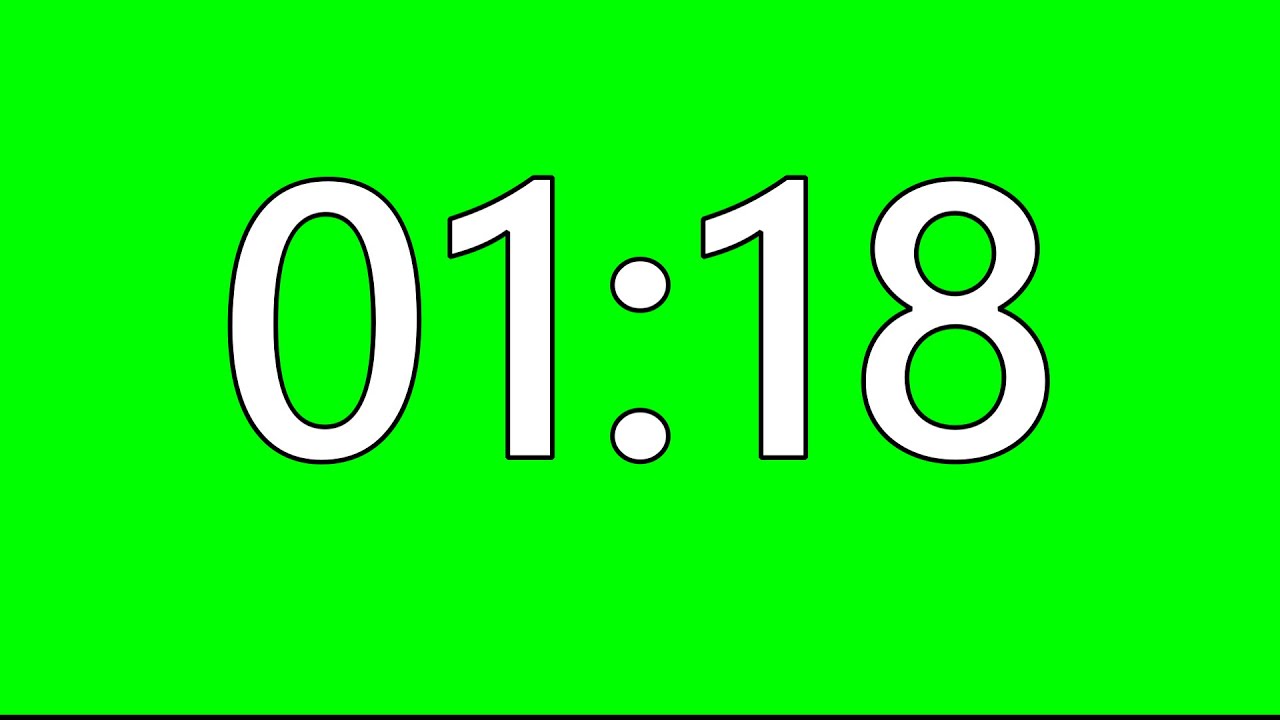 2 Minutes 120 Seconds Timer Green Screen No Copyright Youtube