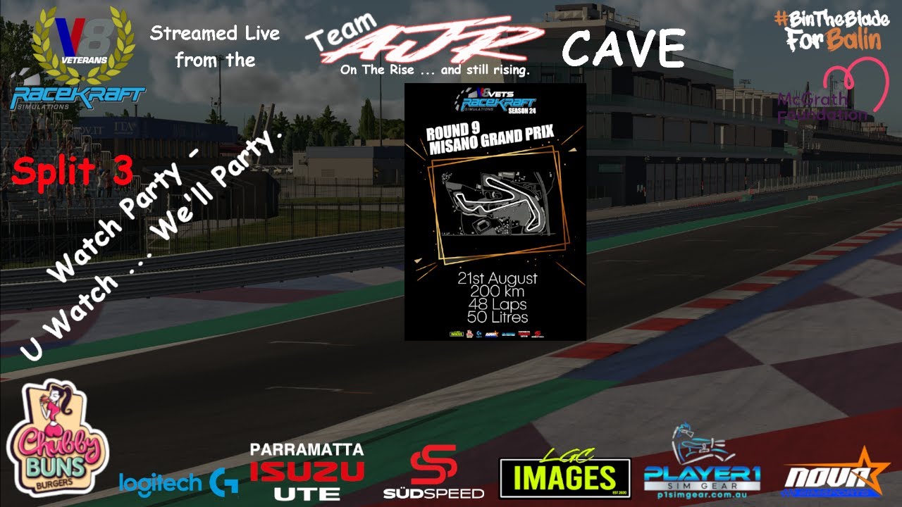 RaceKraft Simulations V8 Veterans // SPLIT 3 // S24 // RND9 // MISANO ...