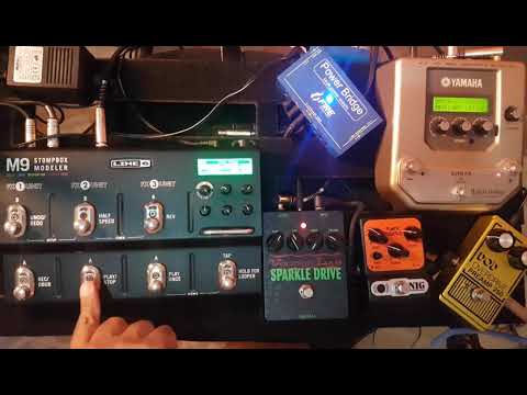 Pedalboard - Line 6 M9 e Magic Stomp Acoustic Yamaha - YouTube