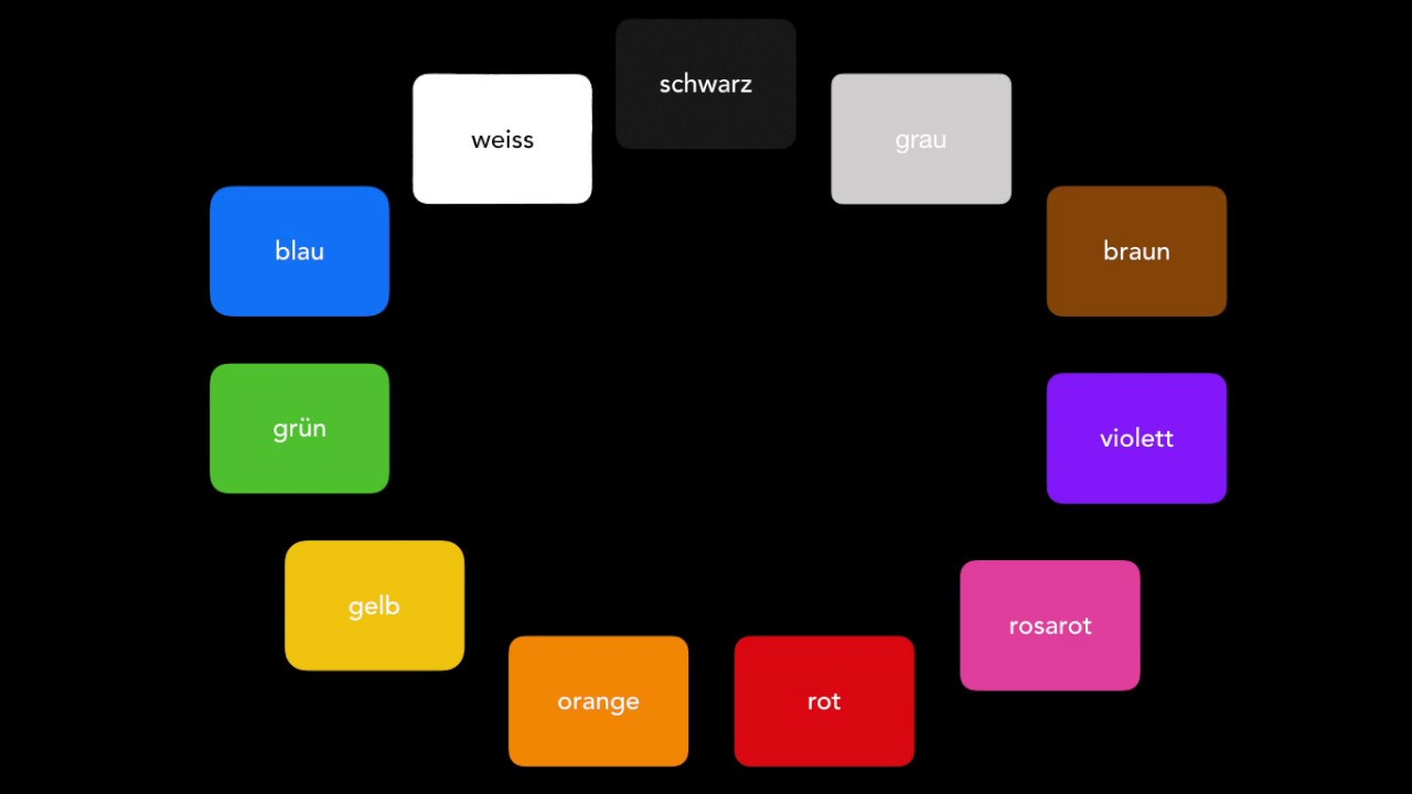 EL MEJOR VIDEO PARA APRENDER LOS COLORES EN ALEMAN | Aprende alemán más ...