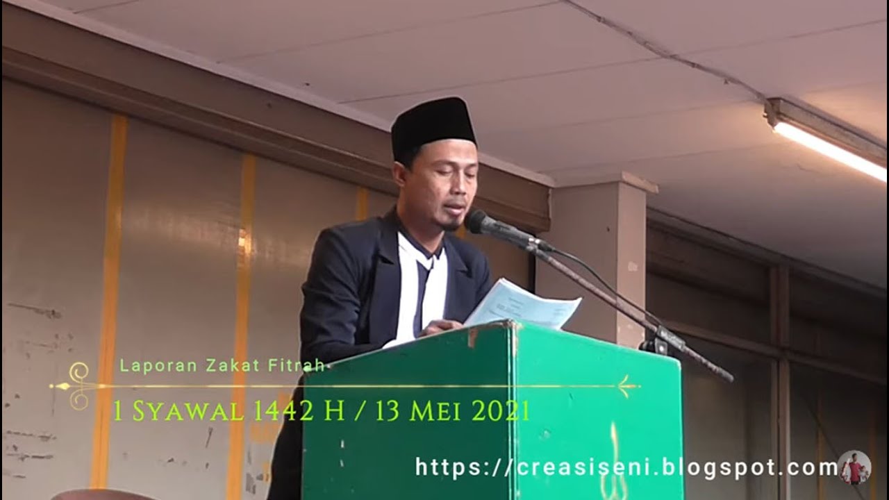 Laporan Zakat Fitrah 1442 Oleh Kang Pian Sopian - YouTube